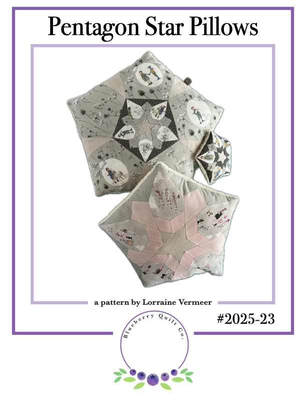 Pentagon Star Pillows – Blueberryquiltco